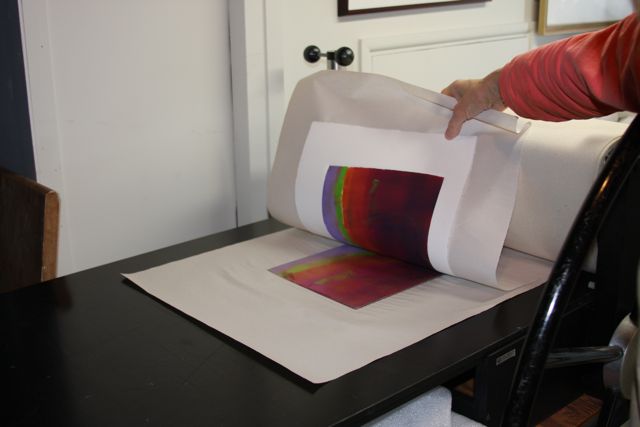 slide show of making a Monotype – P. C. Lawson Art